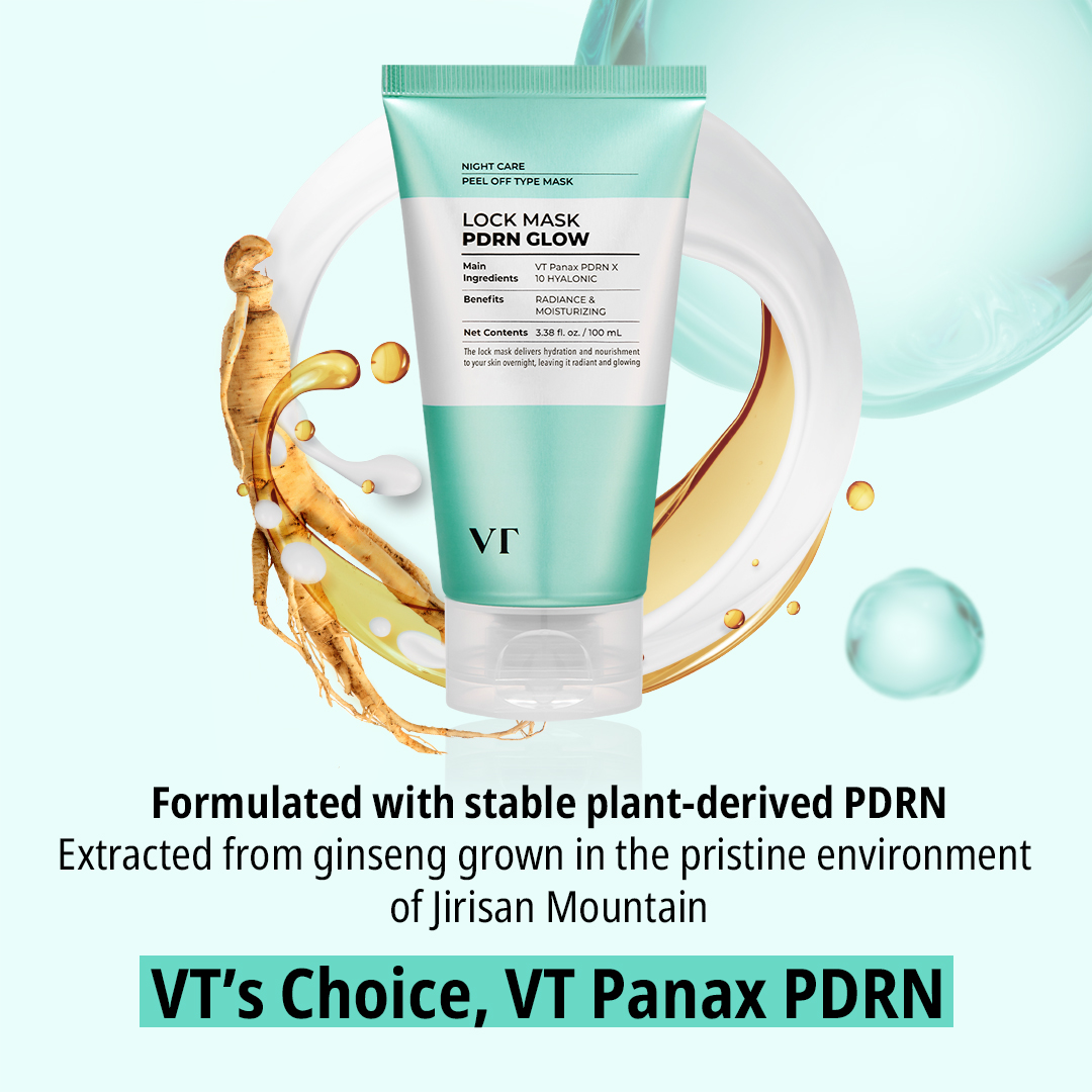[VT] PDRN Glow Lock Mask 100ml Wrapping Mask Peel-off mask Overnight ...