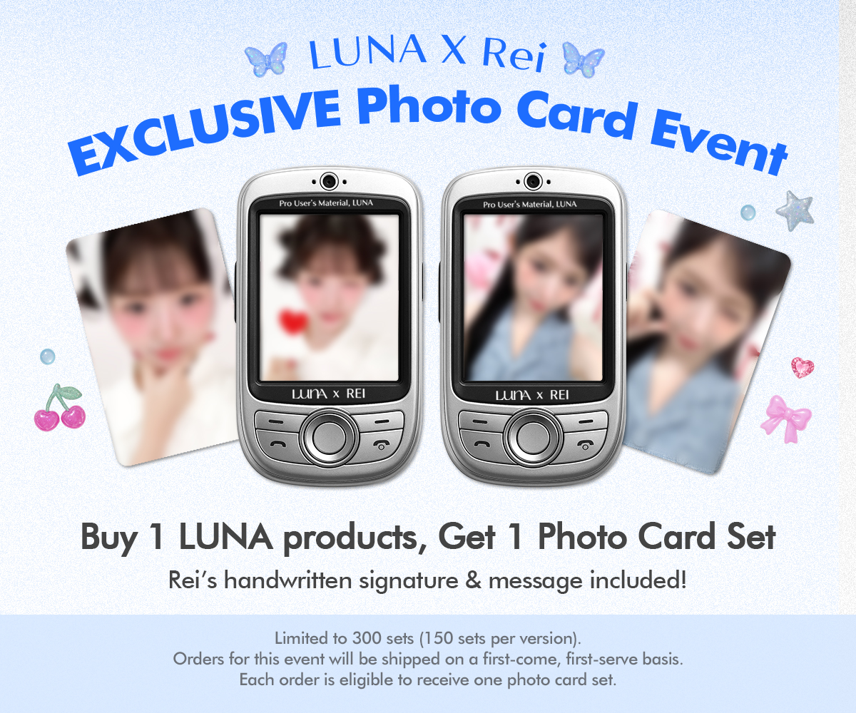 [FREE GIFT] LUNA | Rei Exclusive Photo Card Set (2 Variations) | Shopee ...