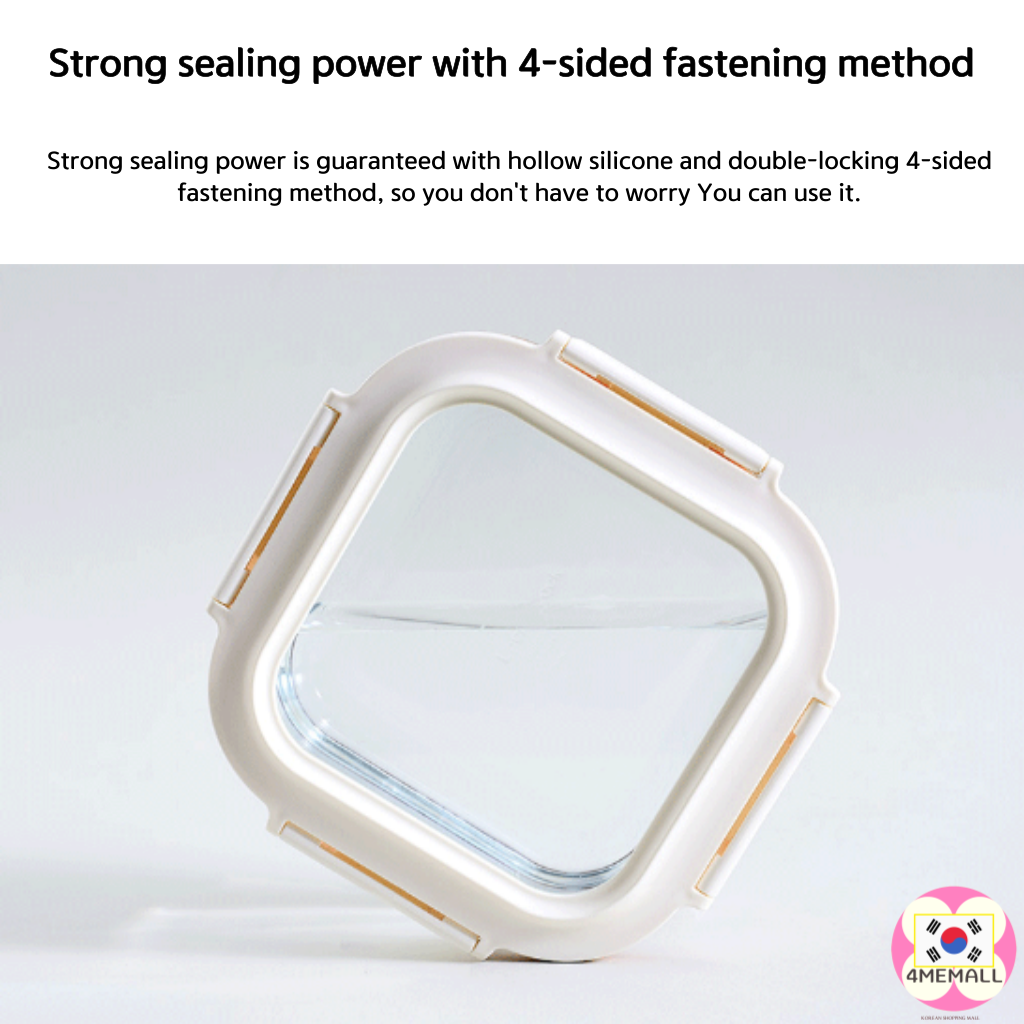 LocknLock THE CUBE Glass Airtight Container Food container Food storage ...