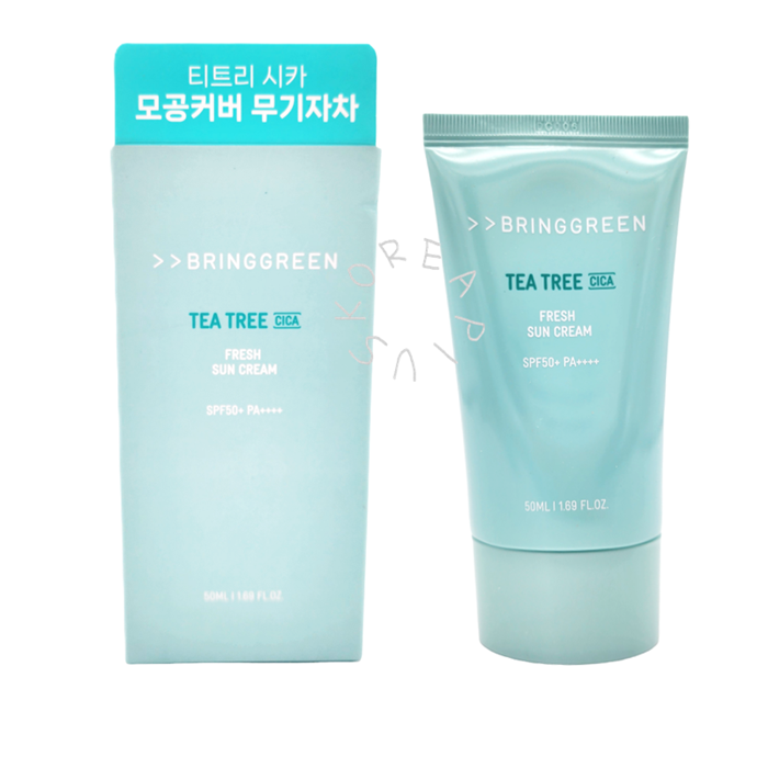 [BRINGGREEN] Tea Tree Cica Tone Up Sun Cushion 15g Cooling Sun Stick ...