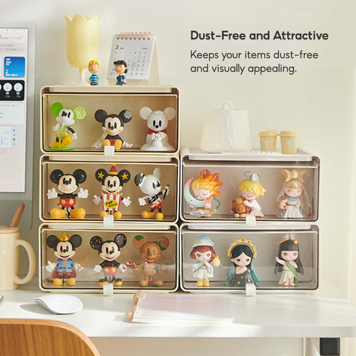 [2024 New] Popmart Display Case Blind Box Display Box Stackable Desk ...
