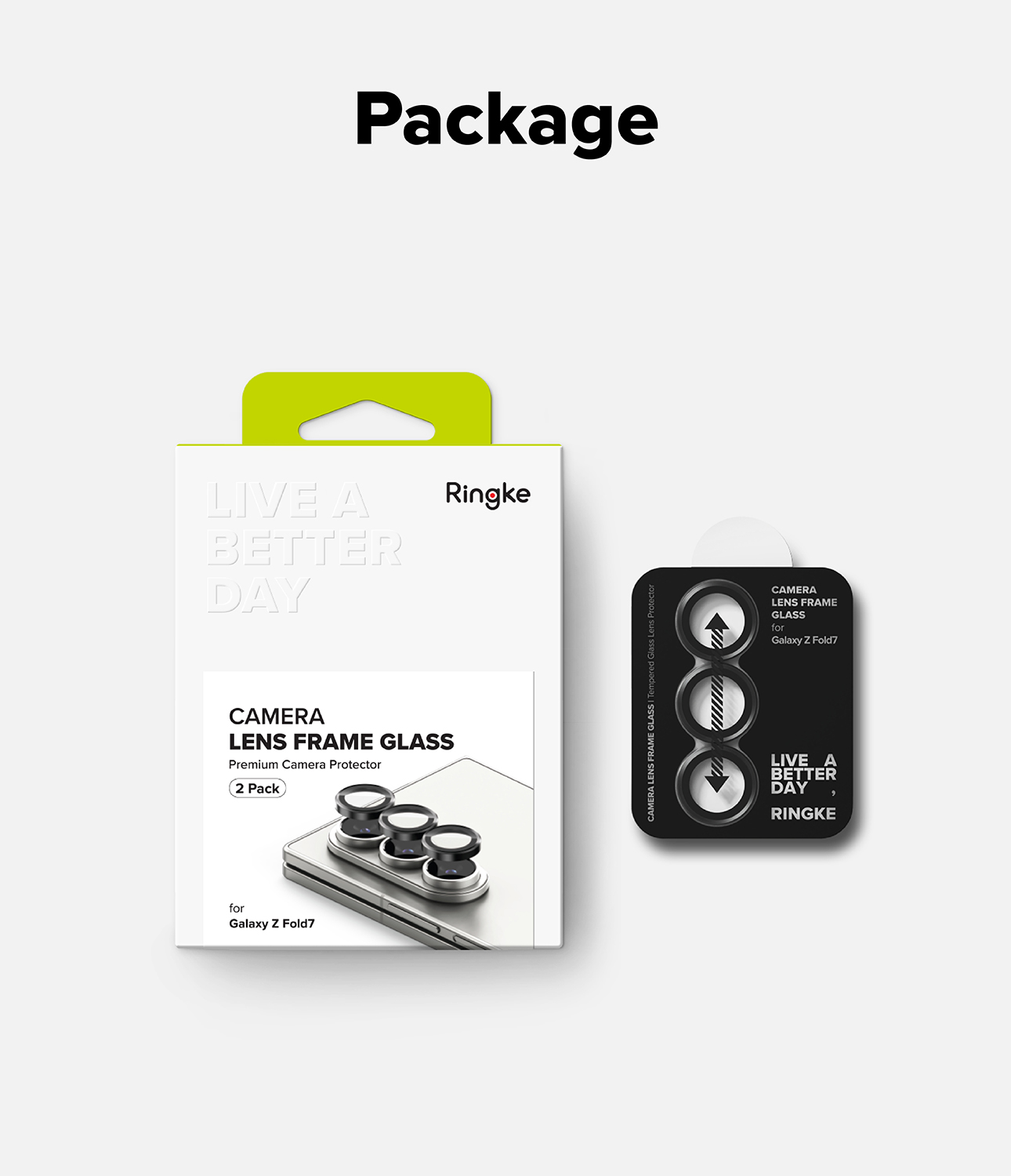 Ringke Camera Lens Frame Glass for Galaxy Z Fold 7 Camera Lens ...