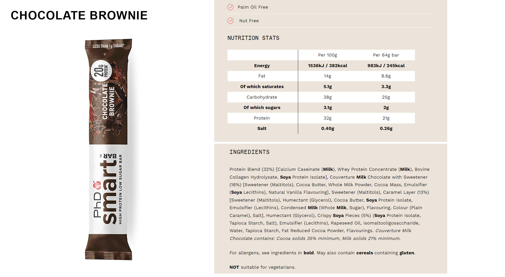 PhD Smart Protein Snack High Protein Low Sugar Halal 3 - 12 Pack, High ...