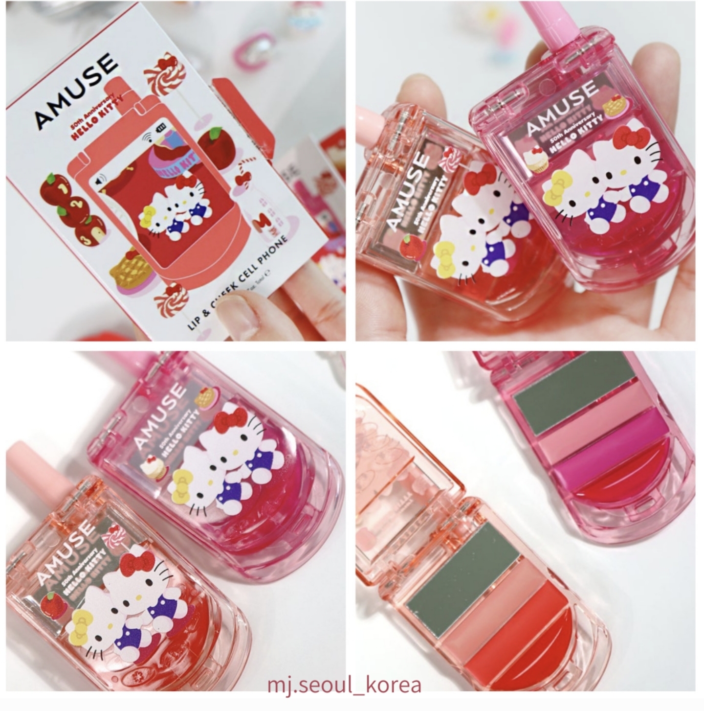 AMUSE Hello Kitty Palette Ceramic Cushion Jell-Fit Tint Bebe Tint Dew ...