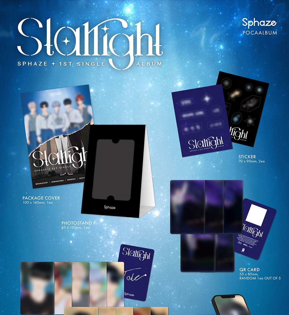 (POCAALBUM) SPHAZE [STARLIGHT] DEBUT ALBUM (30th Sep.2024) | Shopee Malaysia