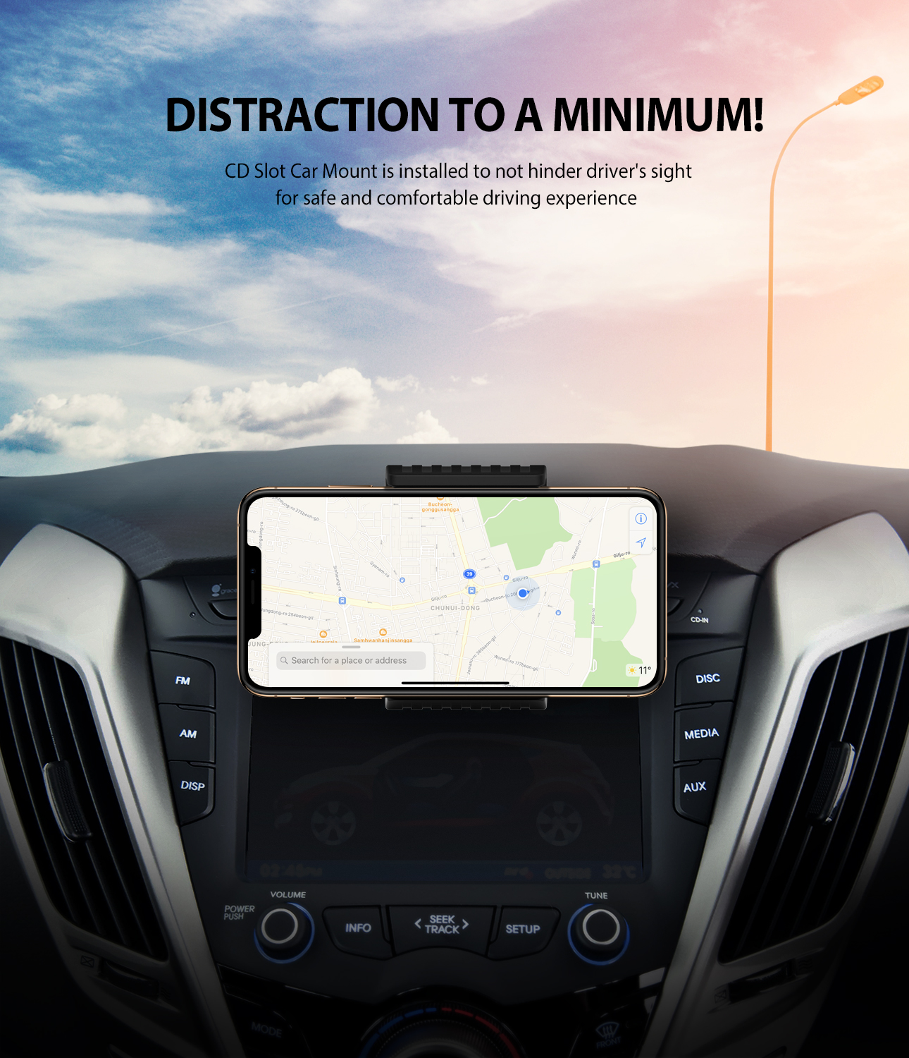 Ringke CD Slot Car Mount for Smartphones 2 in 1 Strong Magnetic Phone ...