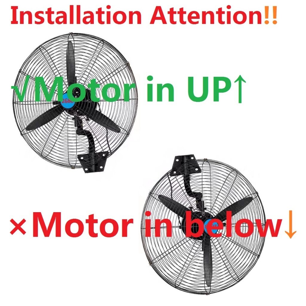 26" Industrial Wall Fan Heavy Duty Strong Wind ( LOCAL STORE ) | Shopee ...