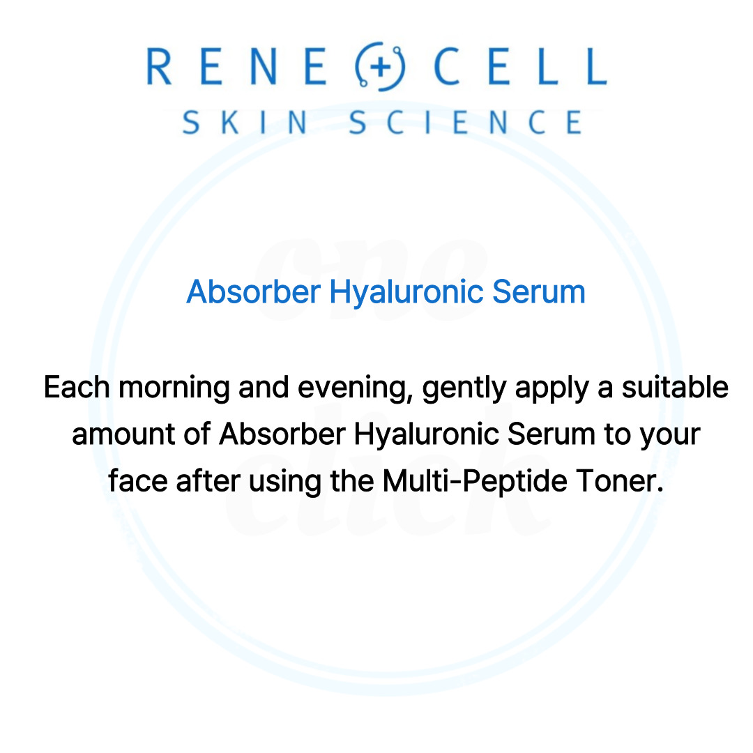 RENECELL Absorber Hyaluronic Serum 30ml | Lightweight Hydrating Essence for Daily Skincare ...