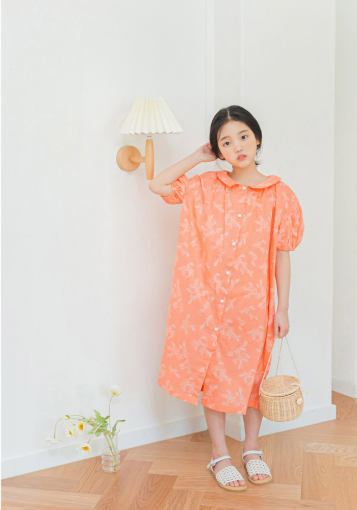 Stylenoriter Rodri Dress for Kids (Orange)- Korean | Shopee Malaysia