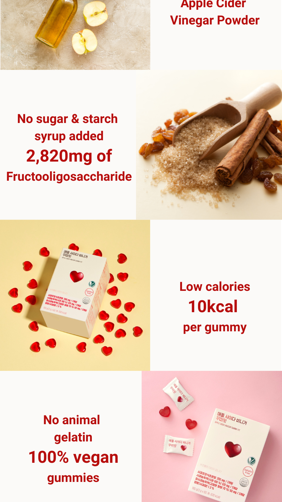 Radimery Authentic Apple Cider Vinegar 400mg ACV Vegan Slimming Gummy ...