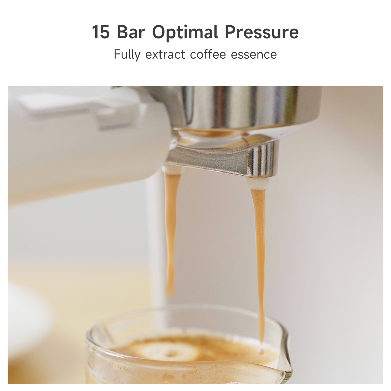 Simplus Coffee Maker | 15 Bar High Pressure | Dual Cup Extraction | 1 ...