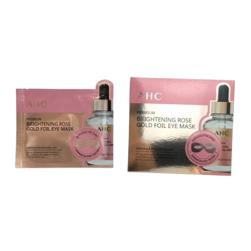 [AHC] Premium Hydra/Brightening Rose Gold Foil Eye Mask 7ml x 5ea | Shopee Malaysia