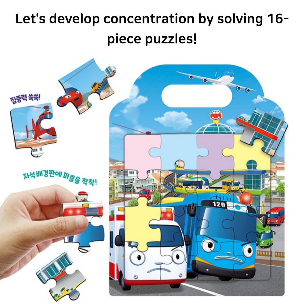 Tayo the Little Bus Magnetic Playbook Tayo Magnetic Puzzle Tayo Play ...