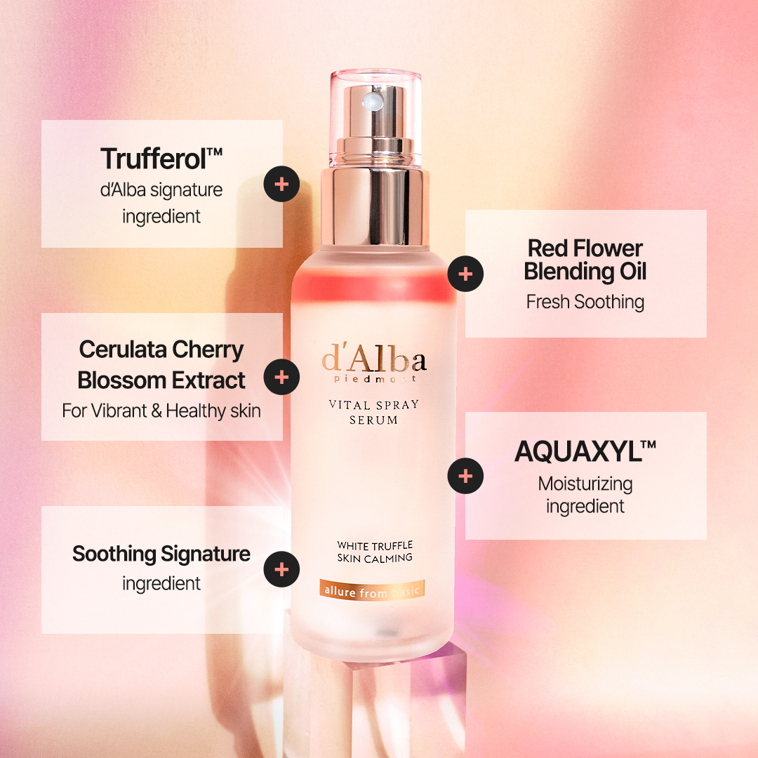 [d'Alba] Vital Spray Serum 100ml, Vegan, Premium Mist Serum, Radiant ...