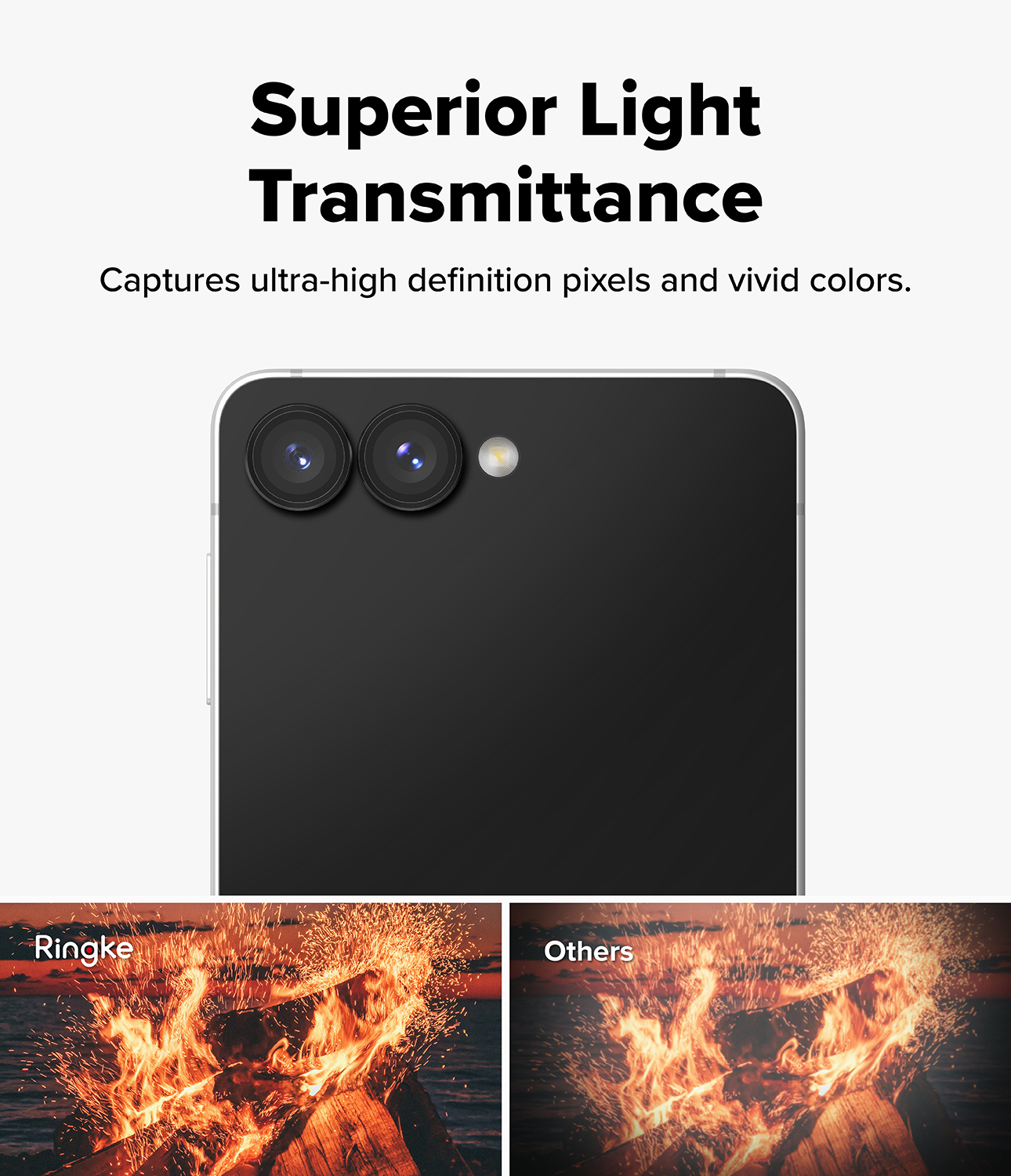 Ringke Camera Lens Frame Glass for Galaxy Z Flip 7 Camera Lens ...