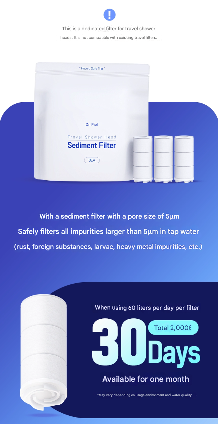 (2025 Summer NEW) Dr.Piel Ultra-Slim Travel Shower Head | Shopee Malaysia