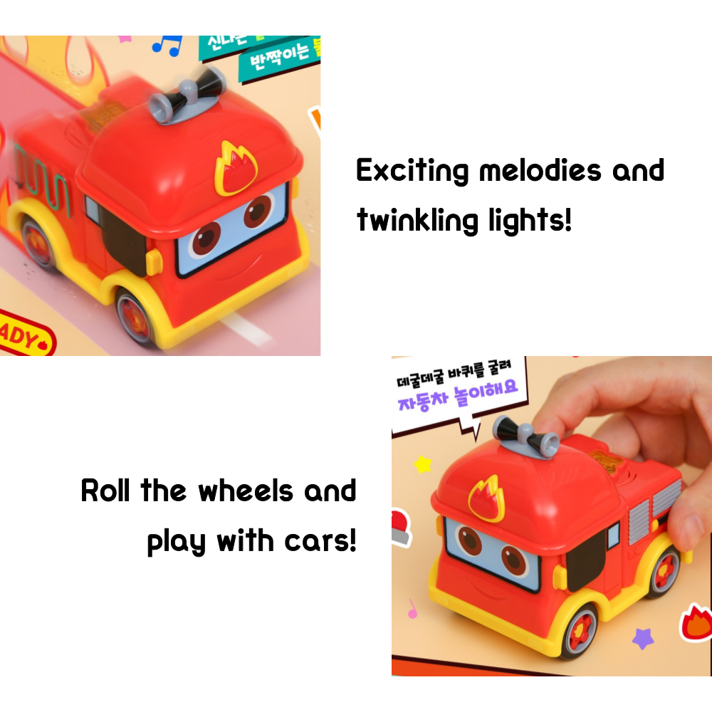 Pinkfong Toy Cars Super Rescue Team Car Kids Toy Car Melody Cars Ready ...