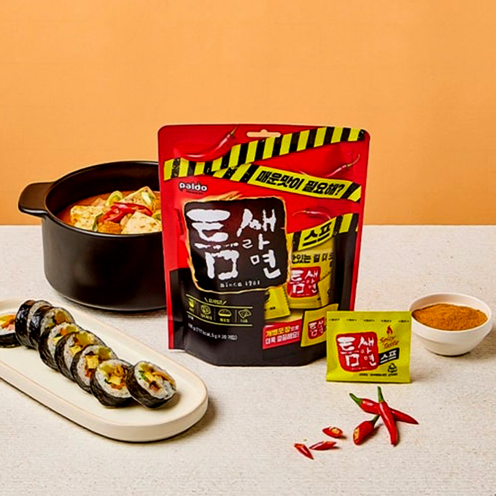 Paldo Teumsae Ramen Spicy Powder 5g x 20 Sticks / Teumsae Ramen ...