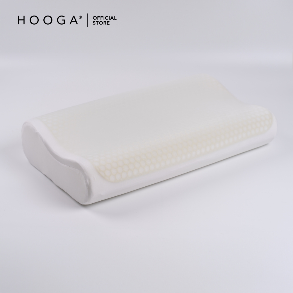 Hooga Wellness CHRIS Jello Contour Memory Foam Pillow | Neck Support ...