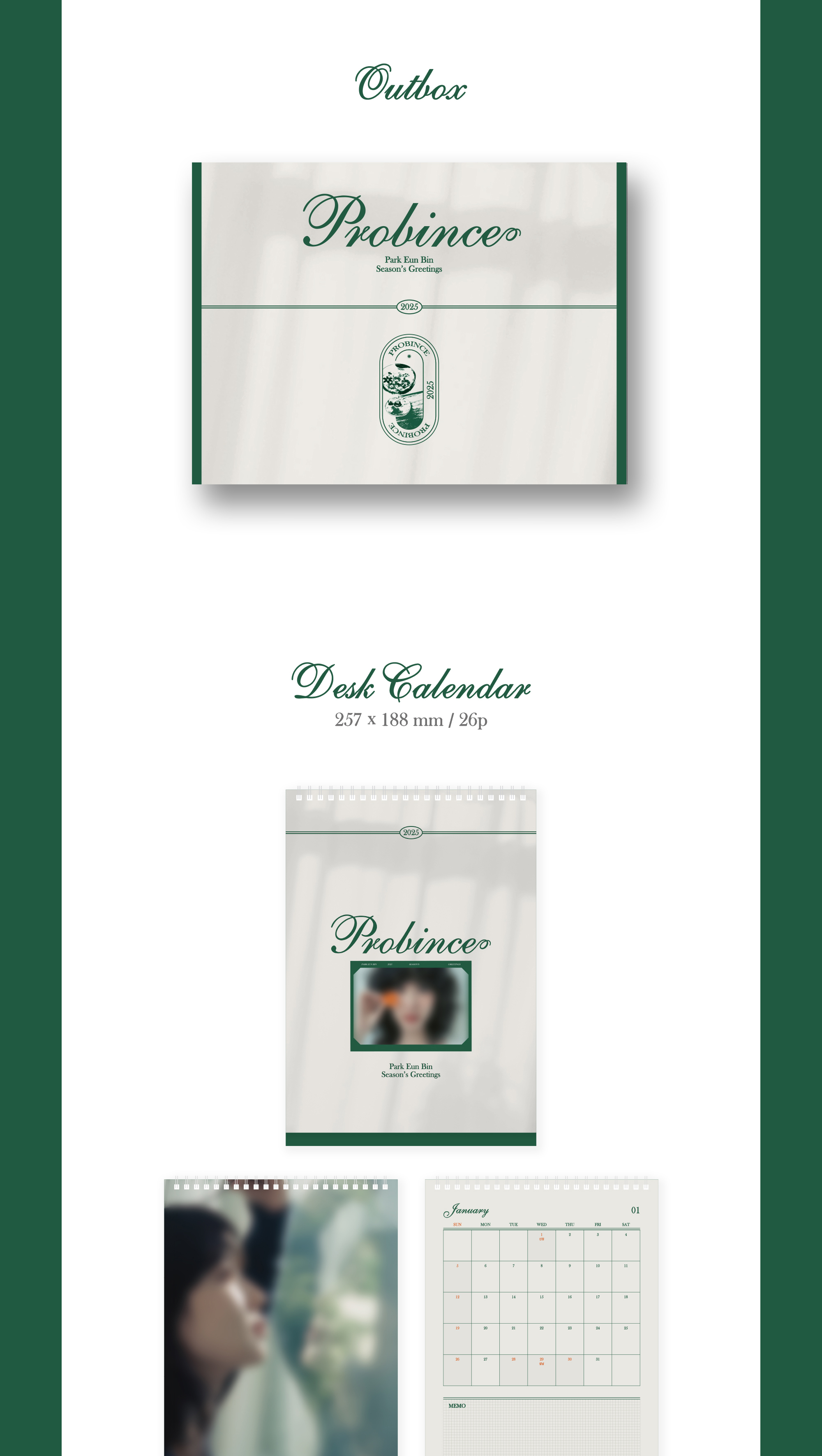 PARK EUN BIN - 2025 SEASON'S GREETINGS [PROBINCE] (26th Dec.2024) | Shopee Malaysia