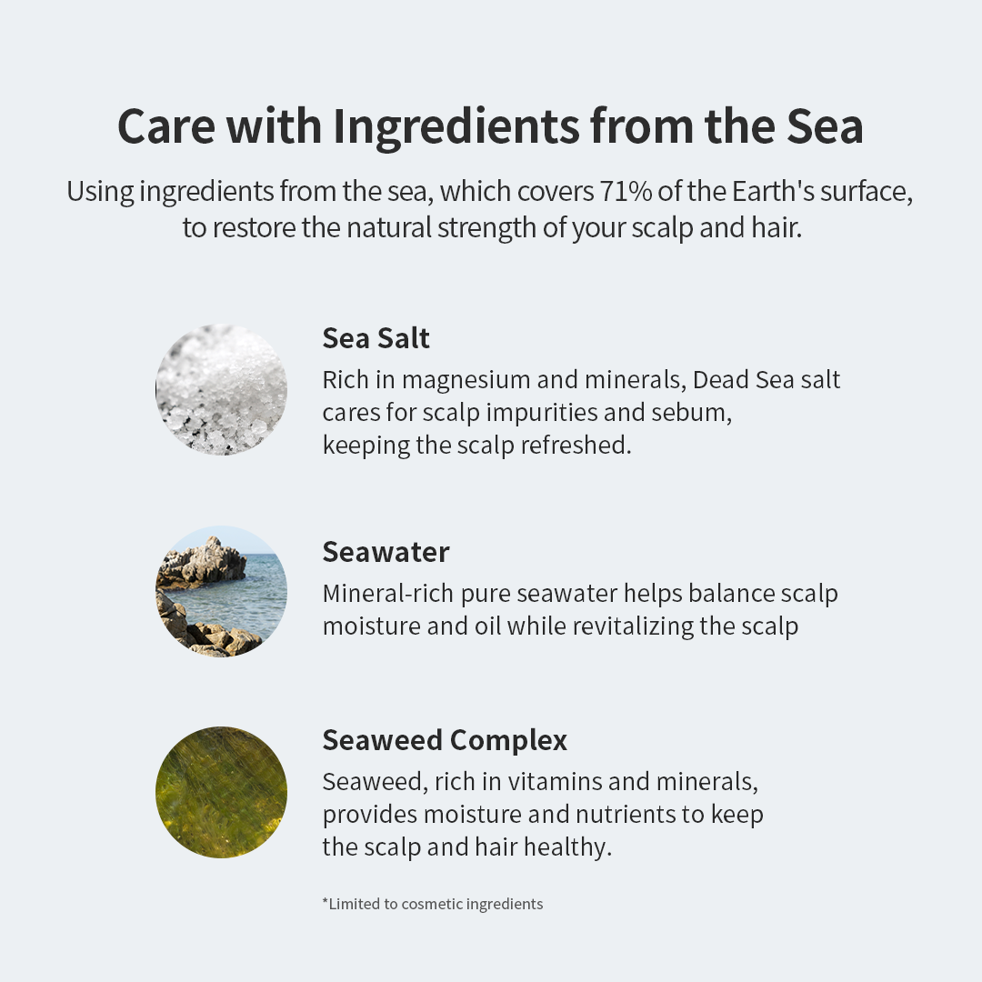 [GROWUS Official] Sea Salt Therapy Scalp Scaler, 30g/120g/250g Deep ...