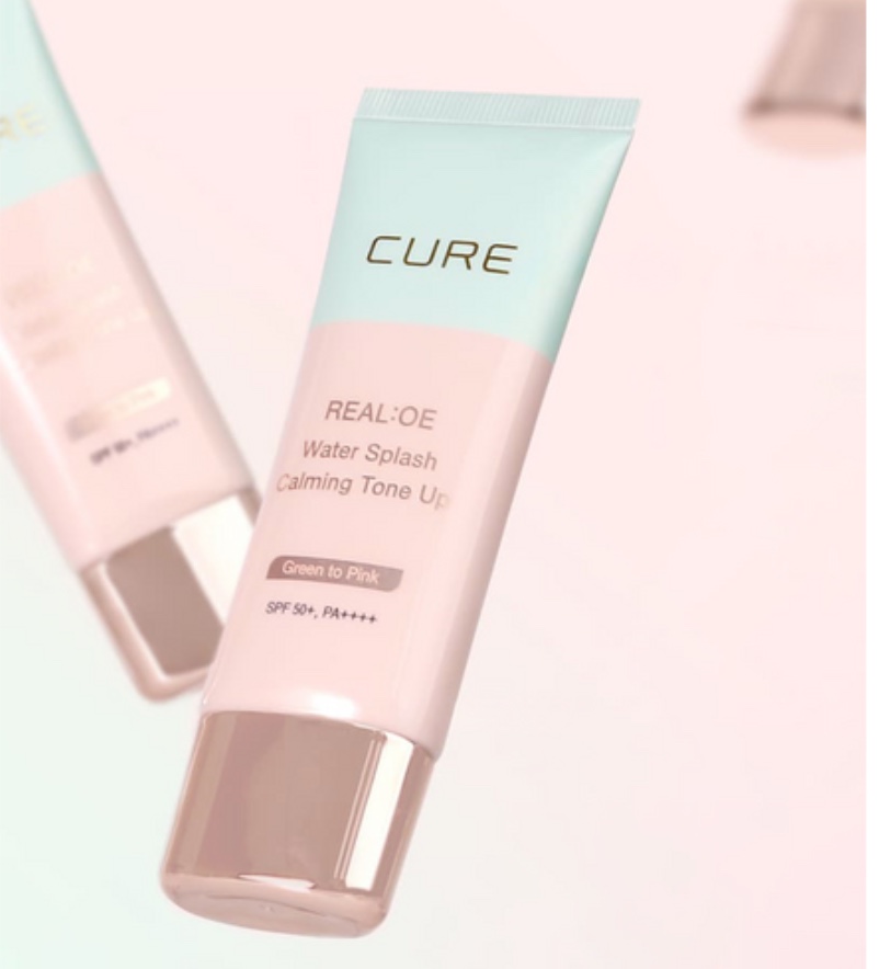 Cure REAL:OE Water Splash Calming Tone Up 40g SPF50+ PA++++ | Shopee ...