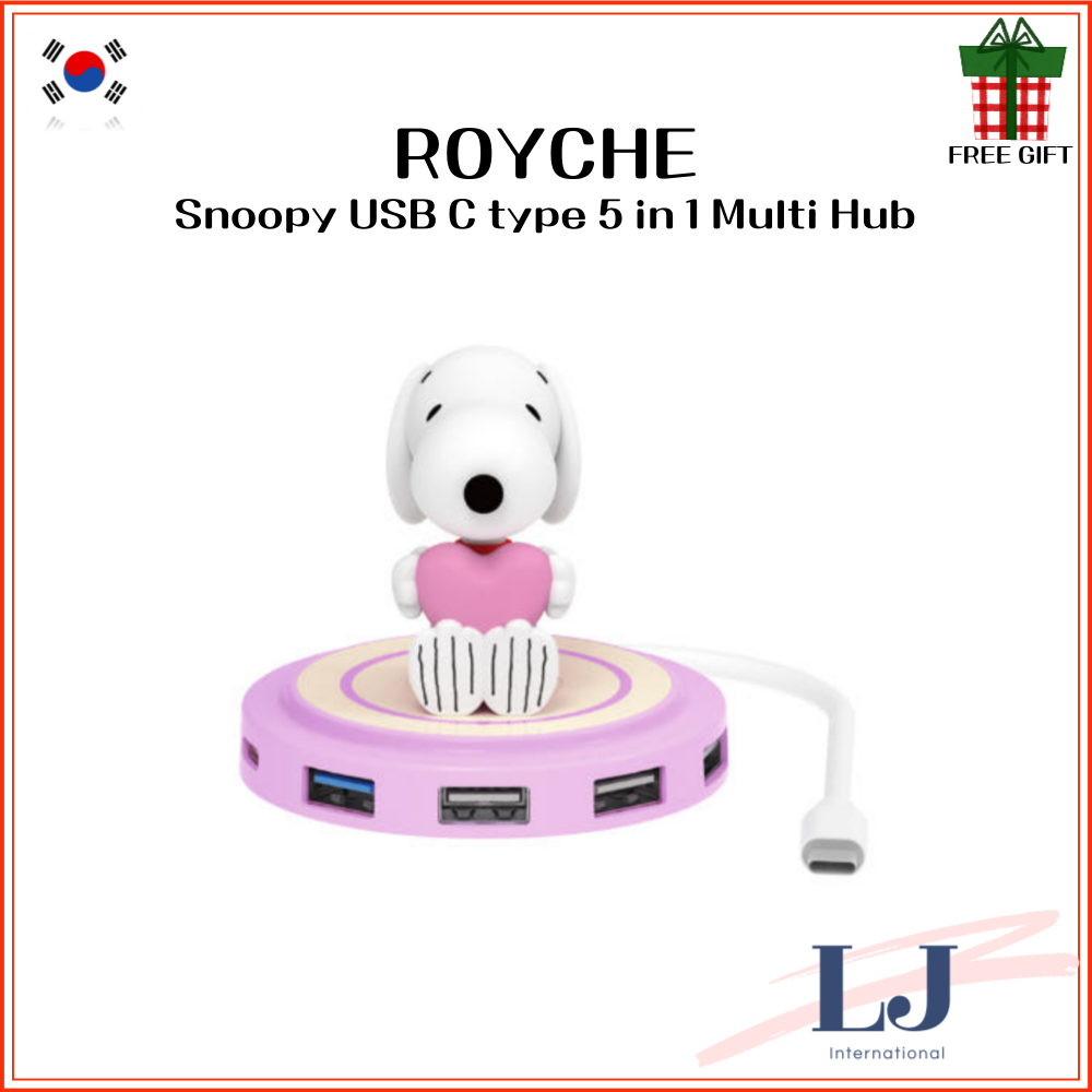 ROYCHE Snoopy USB C type 5 in 1 Multi Hub | Shopee Malaysia