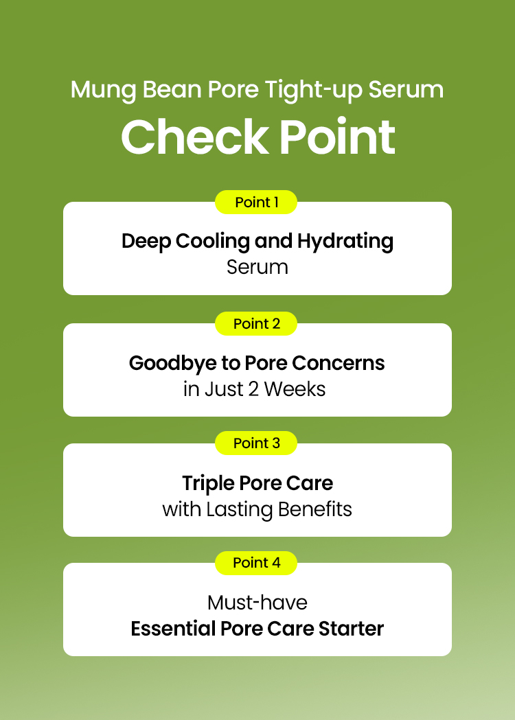 BEPLAIN OFFICIAL MUNG BEAN PORE TIGHT-UP SERUM 30ml | For sagging pores ...