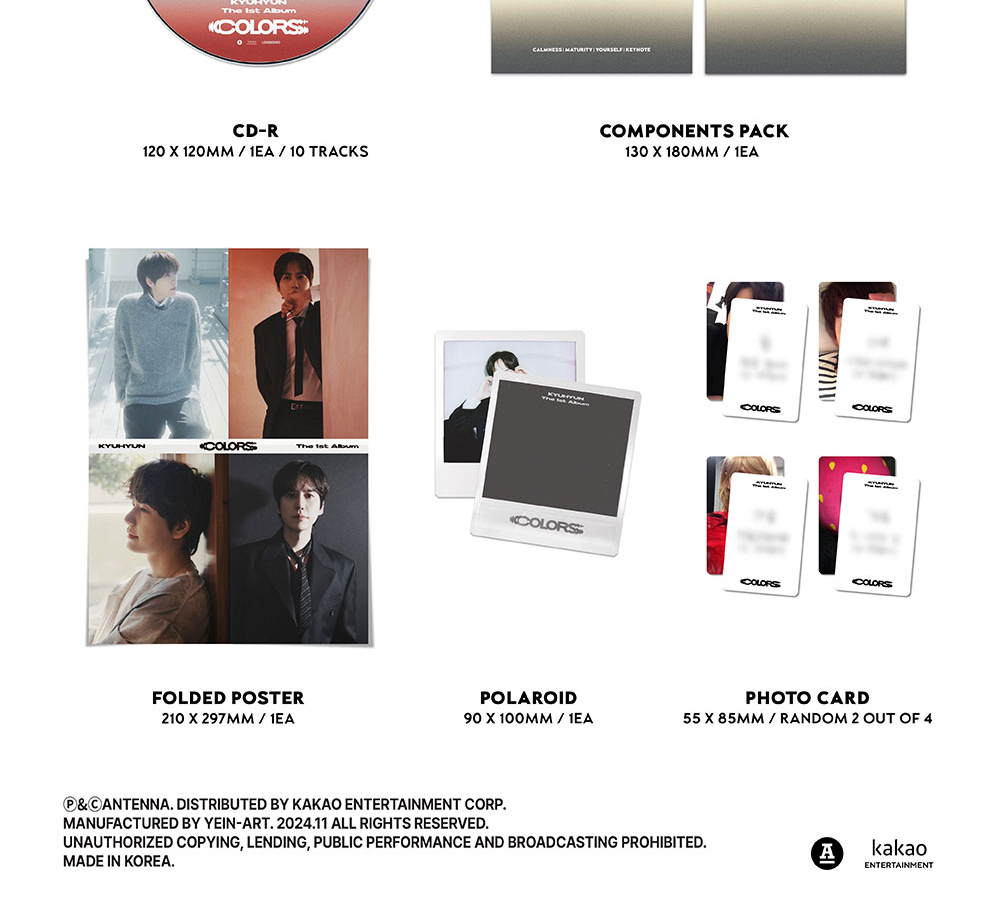 (COLOR SWATCH BOOK ver.) KYUHYUN of Super Junior [COLORS] 1st Album ...