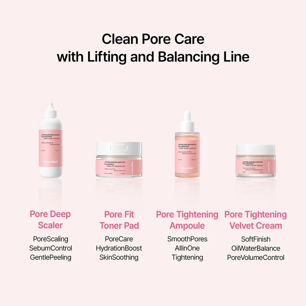 [VEGANIFECT] Pore Tightening Velvet Cream 50g / Lifting and Balancing Fig Chestnut Pore Velvet ...