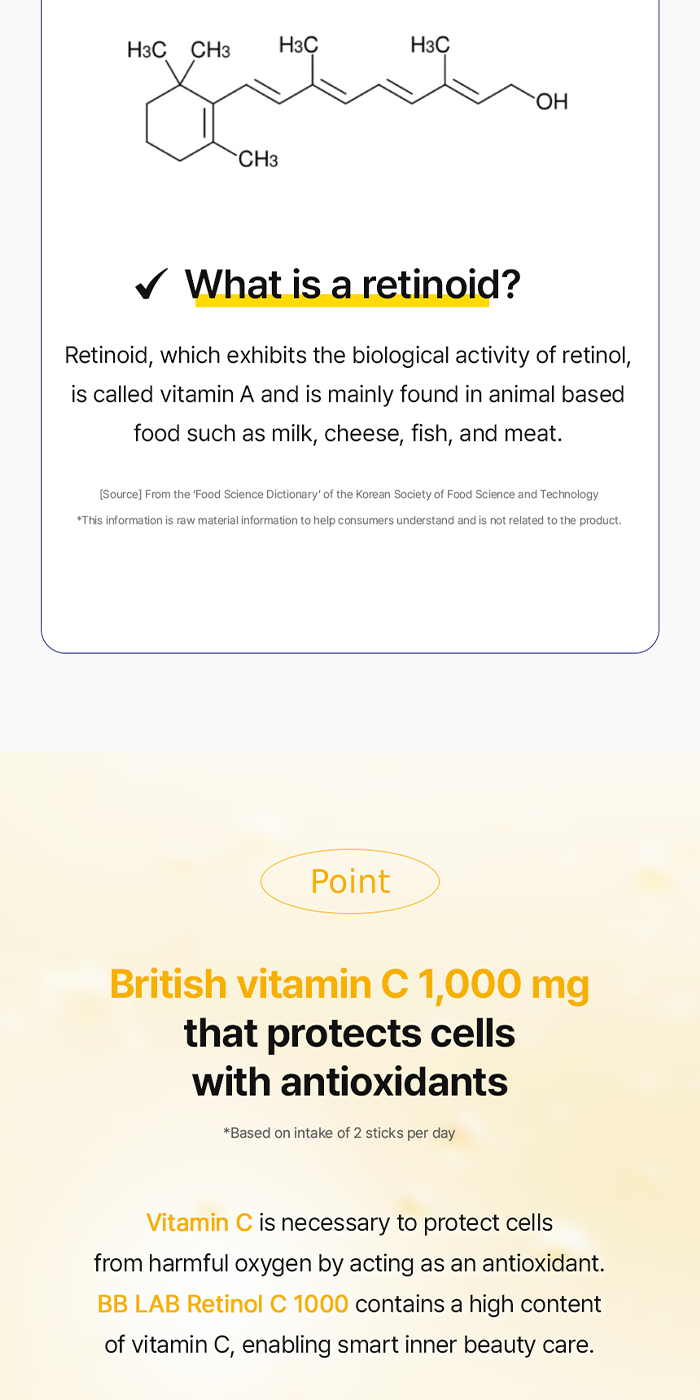 BBLAB Retinol Vitamin C 1000 (2g*30sticks) | Shopee Malaysia