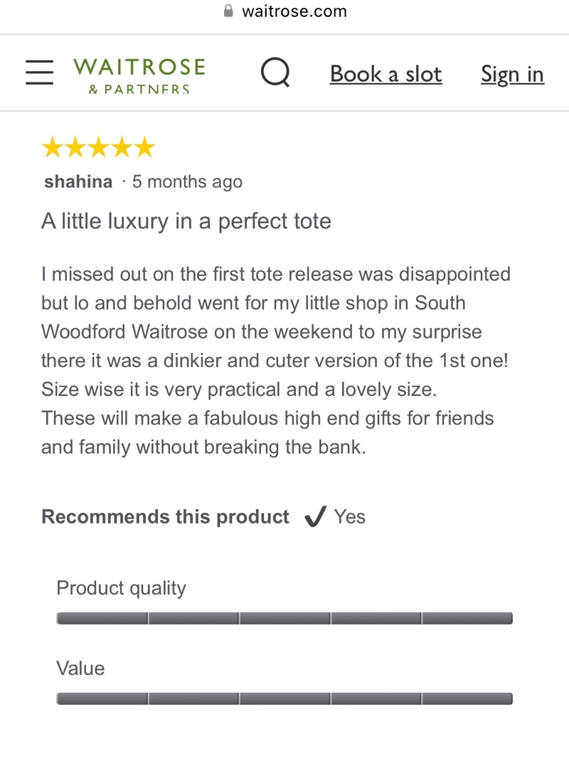 Waitrose X Lulu Guinness Chess Canvas Tote Bag | Shopee Malaysia