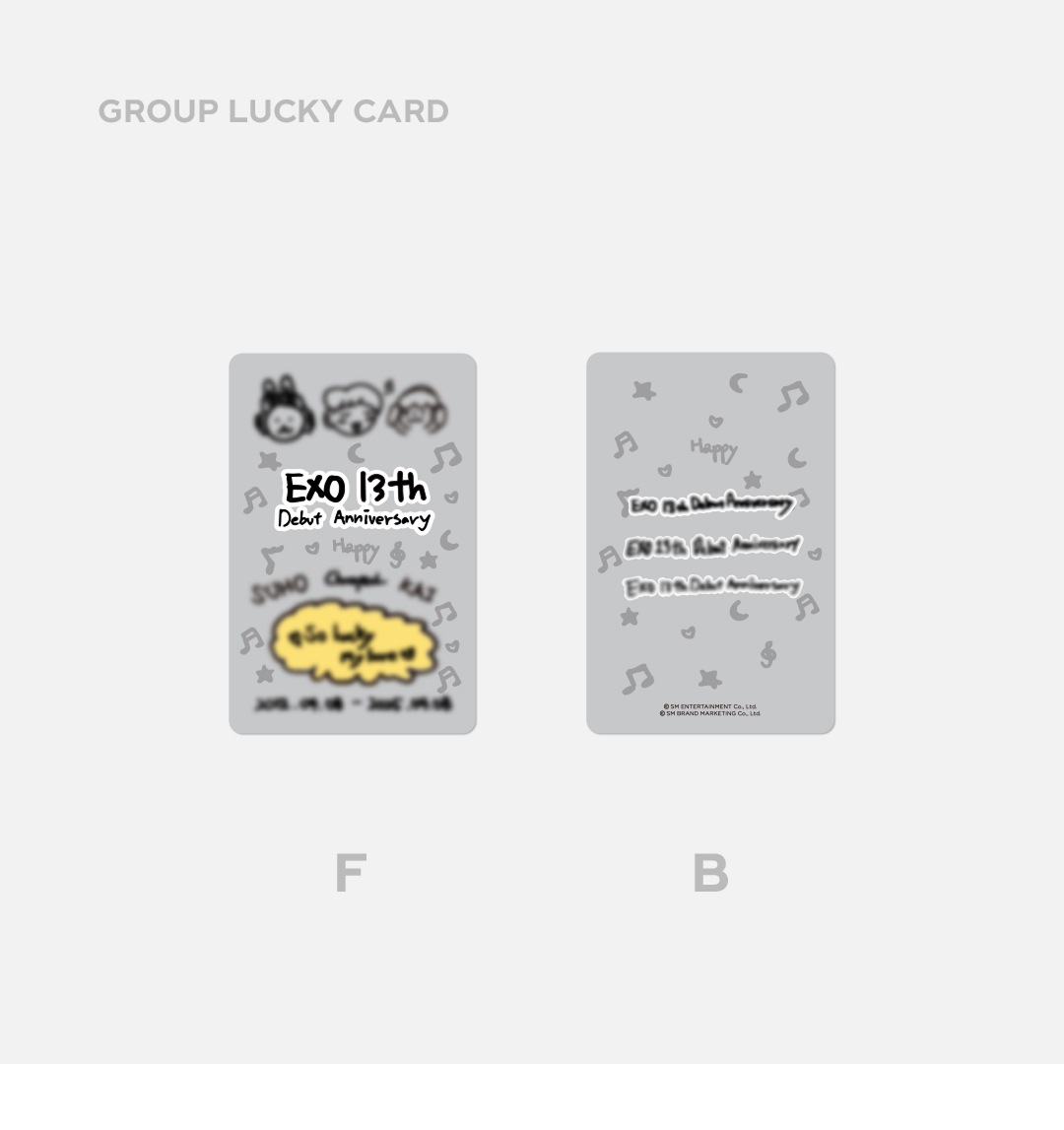 (LUCKY CARD SET) EXO - 13th ANNIVERSARY MD (28th May.2025) | Shopee ...