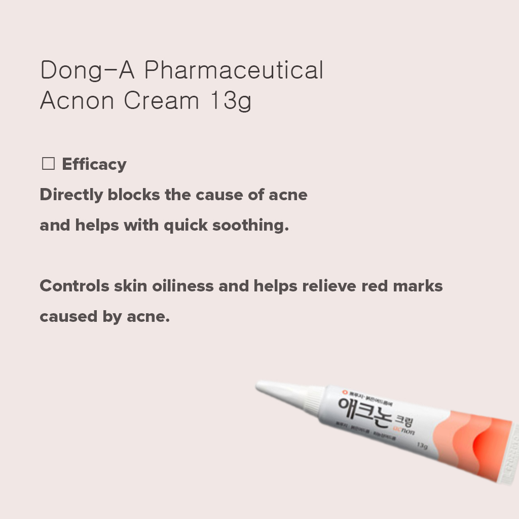 Dong-A Acnon Cream 13g TOPKOREA Shipping from korea | Shopee Malaysia