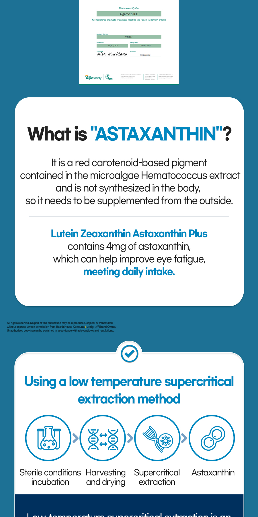 NATURALPLUS Korea Lutein Zeaxanthin Astaxanthin Plus, Eye health ...
