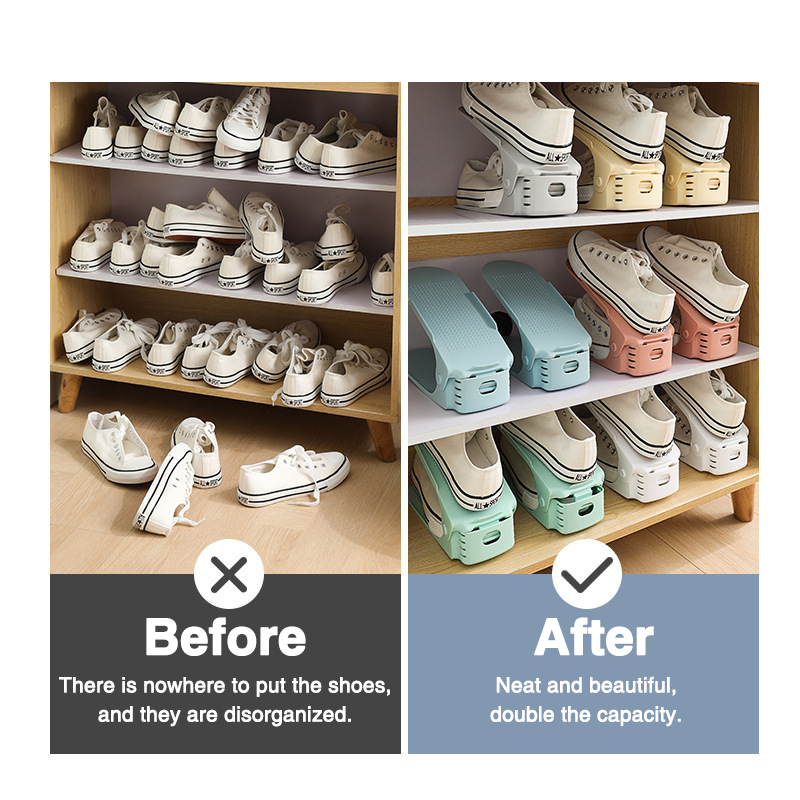 [SG]Shoe Organiser/ Adjustable Shoe Organizer / Upgraded Shoe Stacker ...