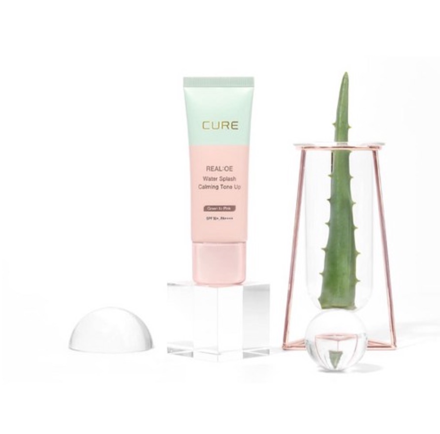 Cure REAL:OE Water Splash Calming Tone Up 40g SPF50+ PA++++ | Shopee ...