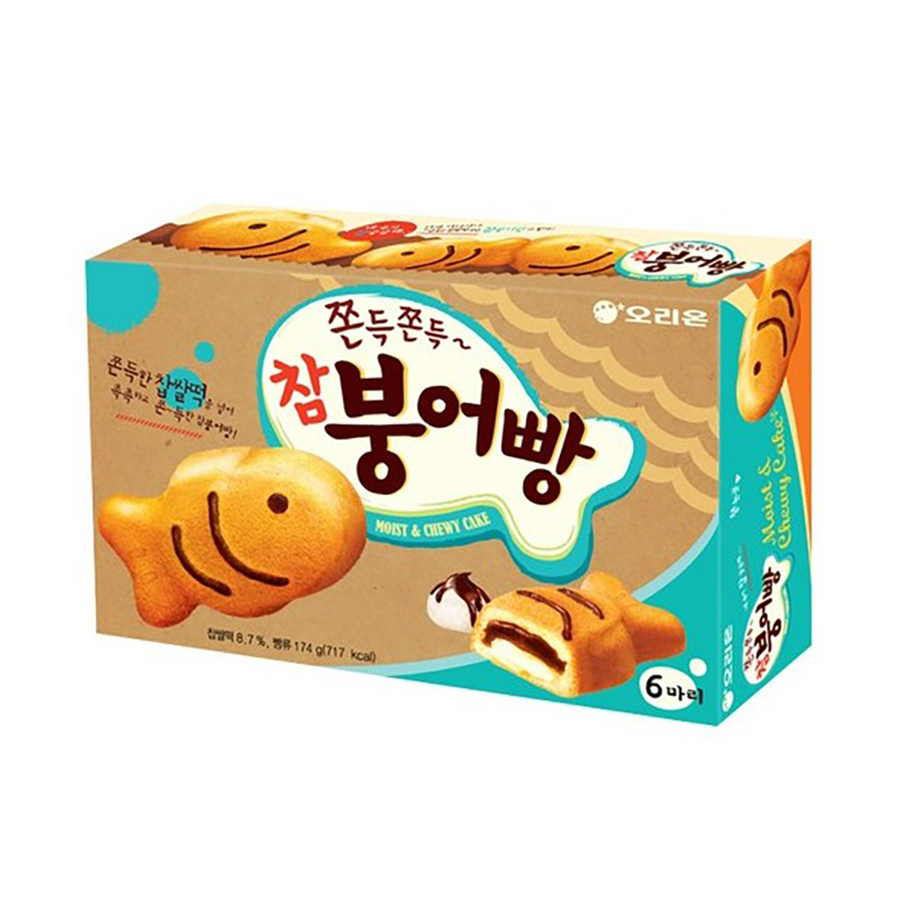 Korean Snack Orion Cham Bungeobbang 174g (29g x 6ea) (Fish-shaped Cake ...
