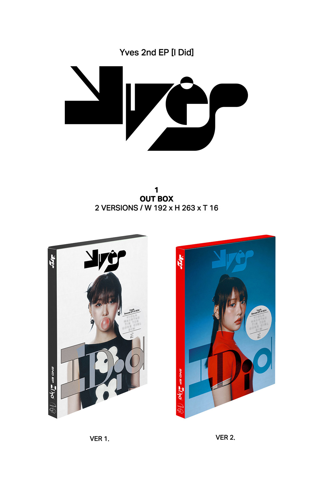 [POB / 2 SET] YVES (LOONA) [I DID] EP ALBUM (14th Nov.2024) | Shopee Malaysia