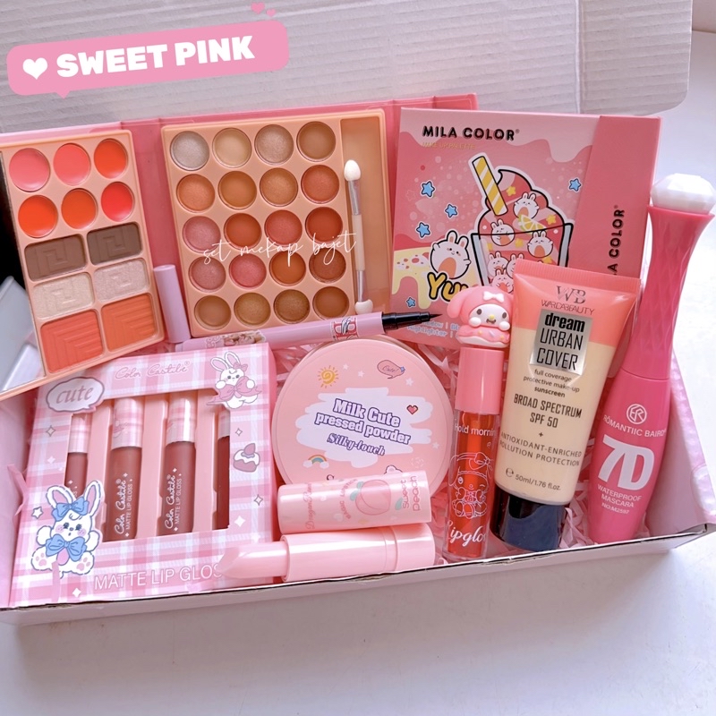 SWEET PINK MAKEUP SET 🩷🩷SET MAKEUP TEMA PINK | CUTE MAKEUP SET | Shopee ...