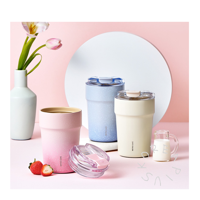 [LocknLock] Metro Cafe Ceramic Tumbler 400ml LHC4356 (Vanilla ...
