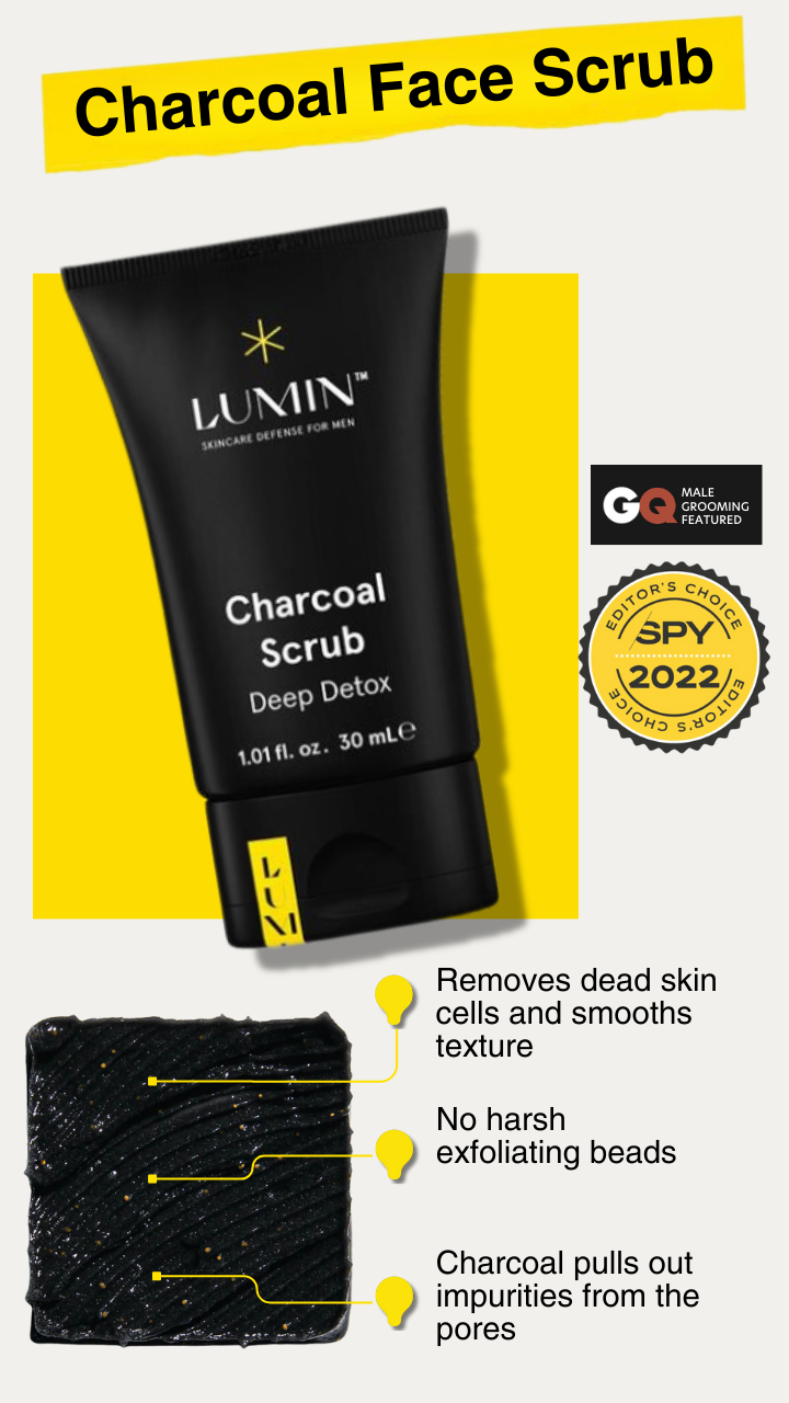 Lumin Men's Skincare Solution Face Wash | Moisturizer I Recovery Oil ...