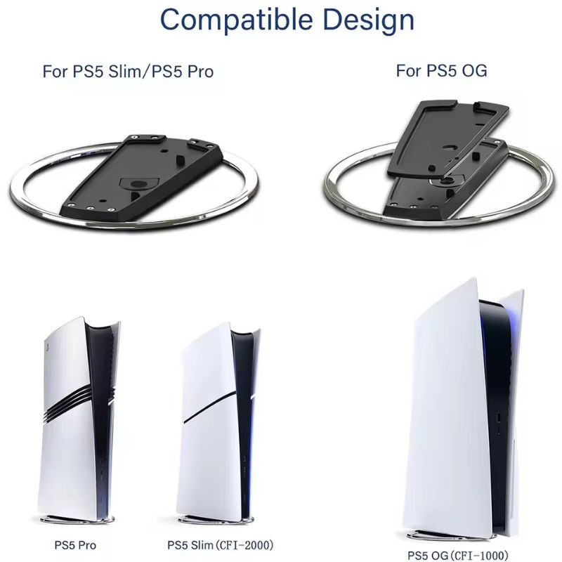 Vertical Stand Style for PlayStation 5 Pro, PS5 Slim Digital & Disc ...