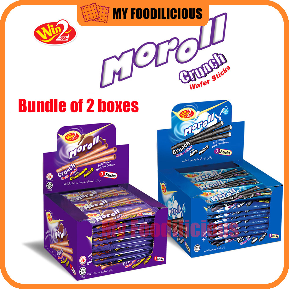 Win2 Moroll Crunch Wafer Sticks Milk / Chocolate Filling | Shopee Malaysia