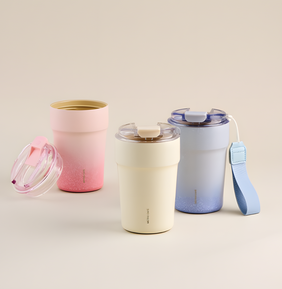 [LocknLock] Metro Cafe Ceramic Tumbler 400ml LHC4356 (Vanilla ...