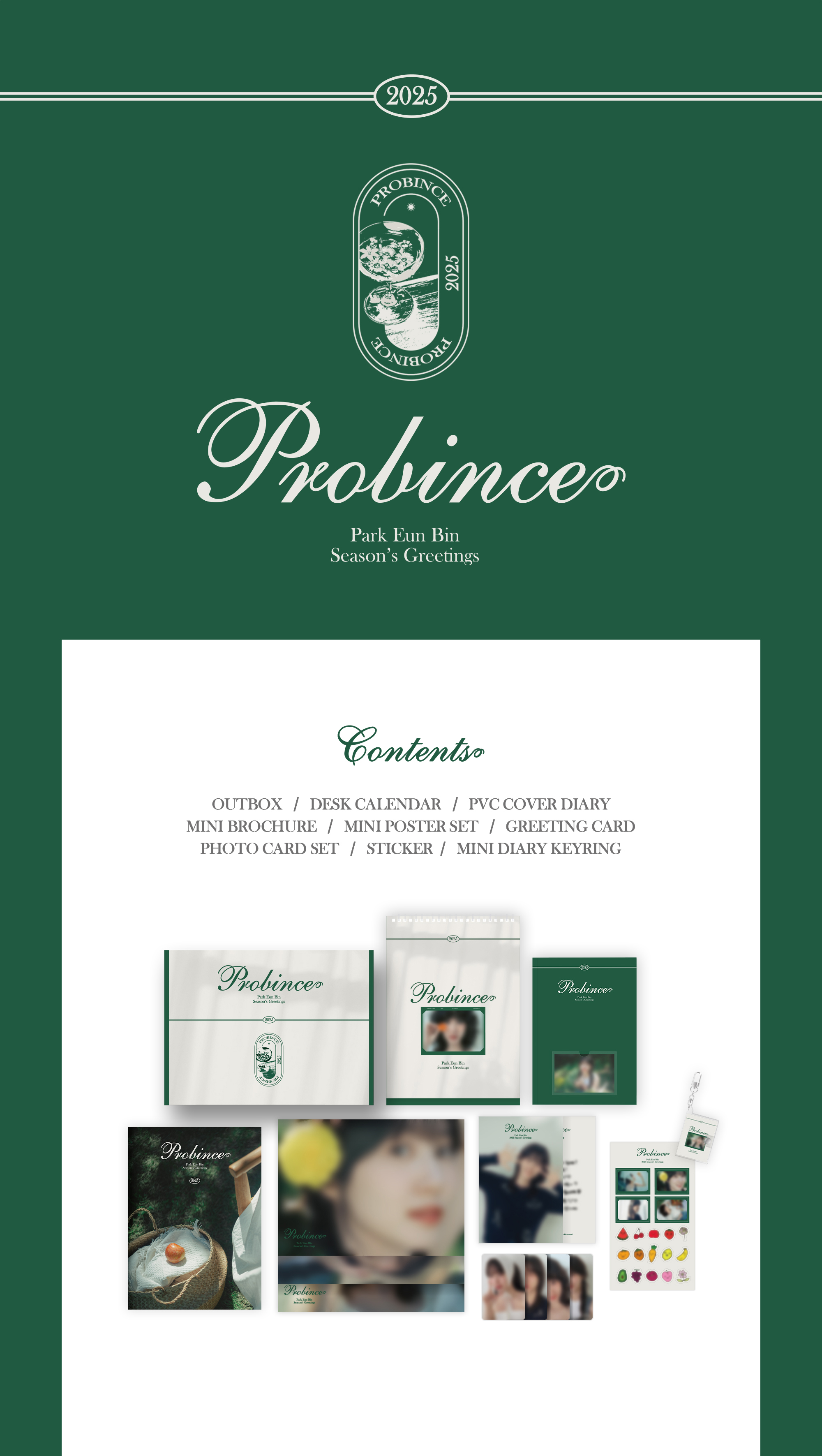 PARK EUN BIN - 2025 SEASON'S GREETINGS [PROBINCE] (26th Dec.2024) | Shopee Malaysia