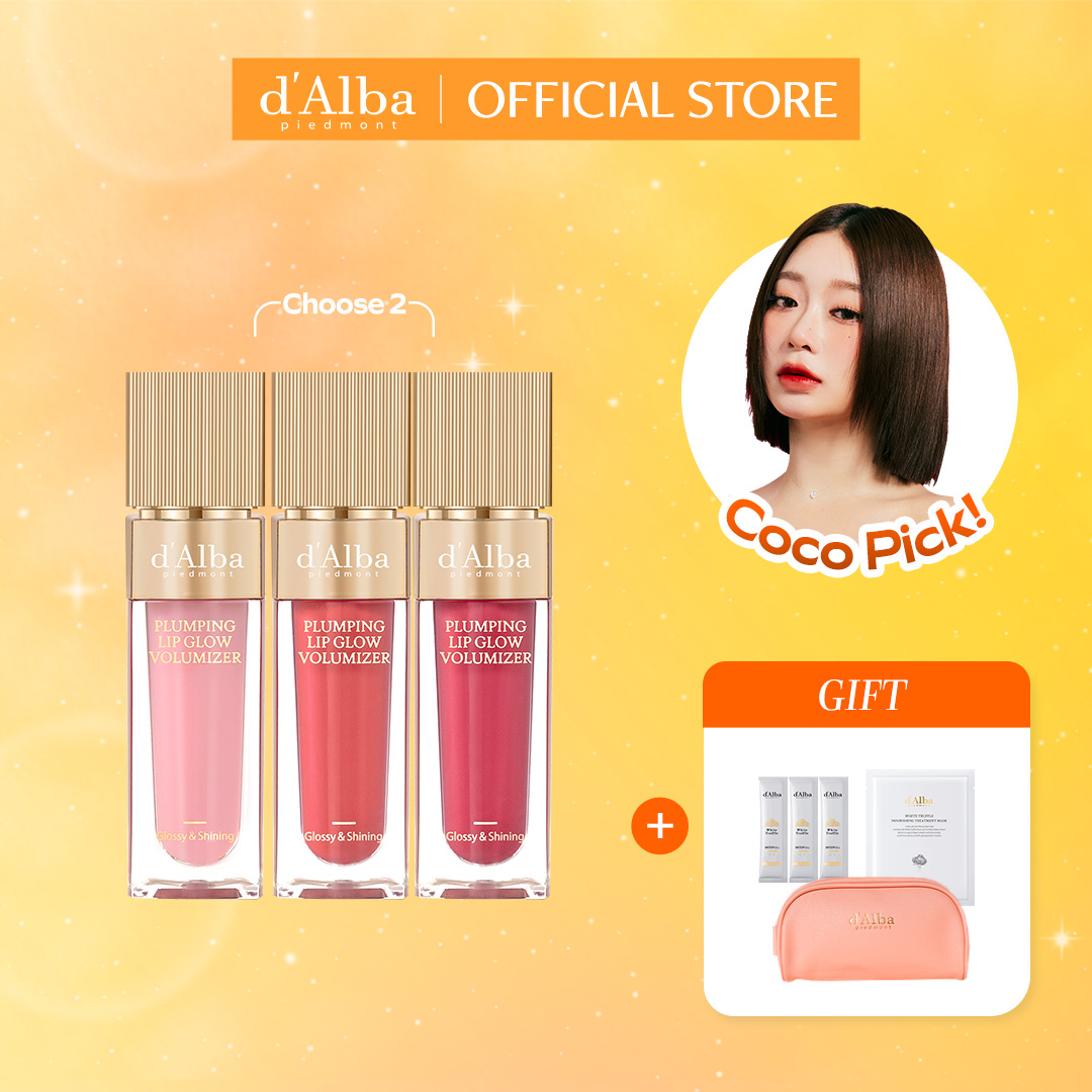d'Alba X Coco NEW Set B. Lip Glow Volumizer Set (5ml X 2EA) | Shopee ...