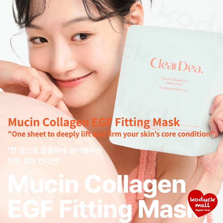 ClearDea Mucin Collagen EGF Fitting Mask - Hydration Anti-aging ...
