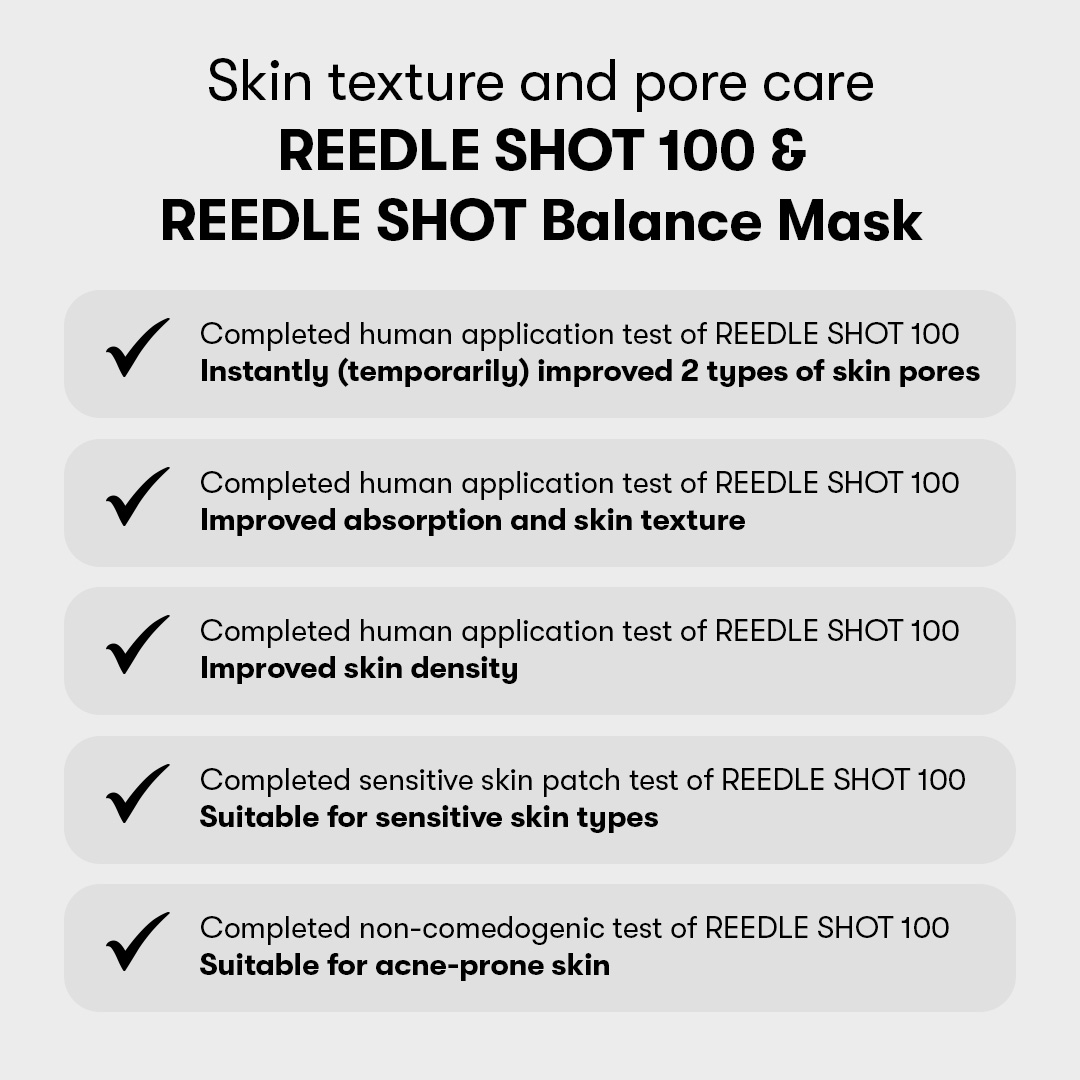 [VT] Reedle Shot 100 2Step Mask (100 / 300) Skin Condition Improvement ...