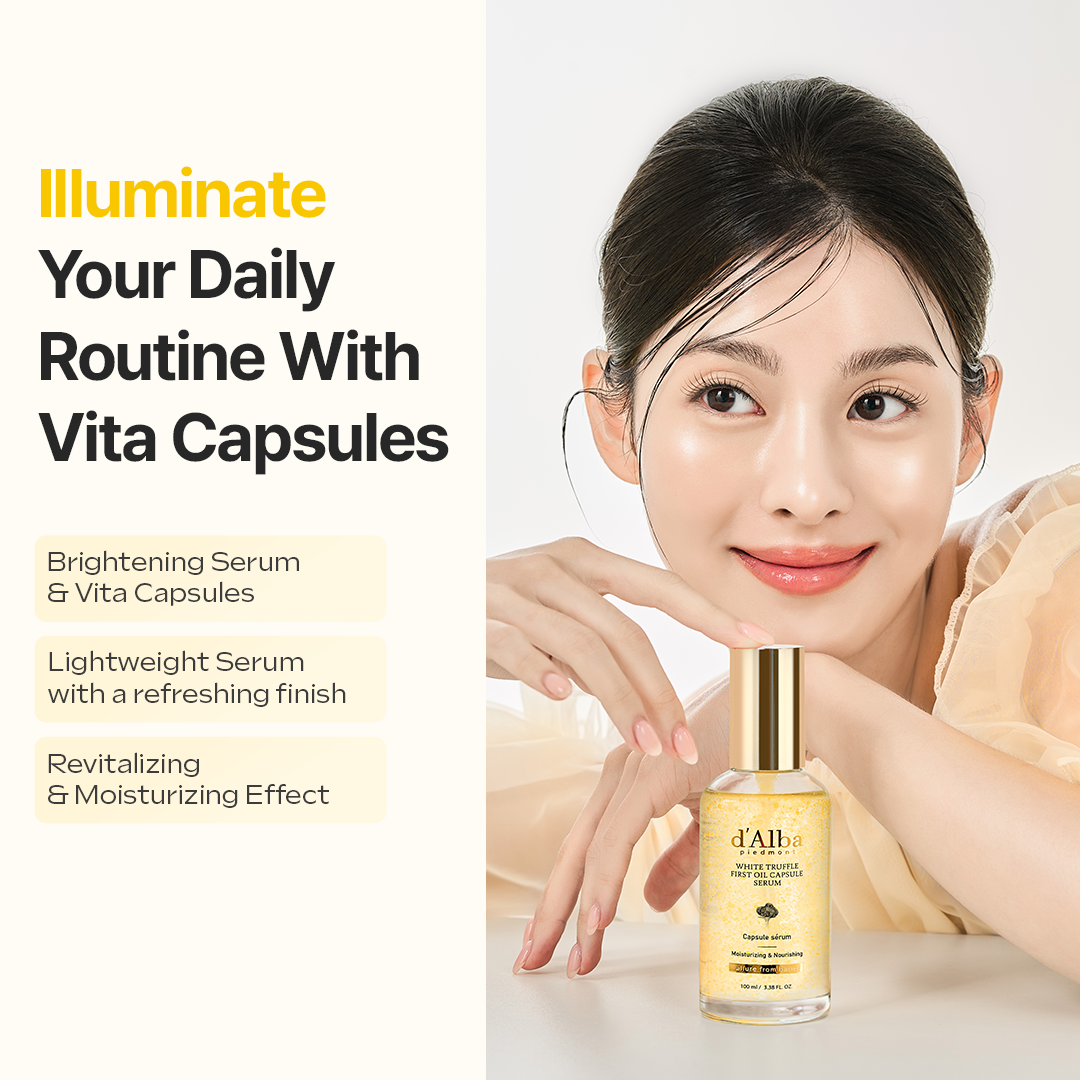 [d'Alba Official] White Truffle Vita Toning Capsule Serum 50ml&100ml ...